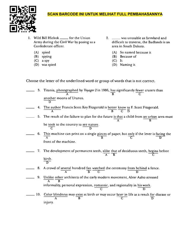 TBI BUMN 2024 ( Error recognition) for tbi | PPT