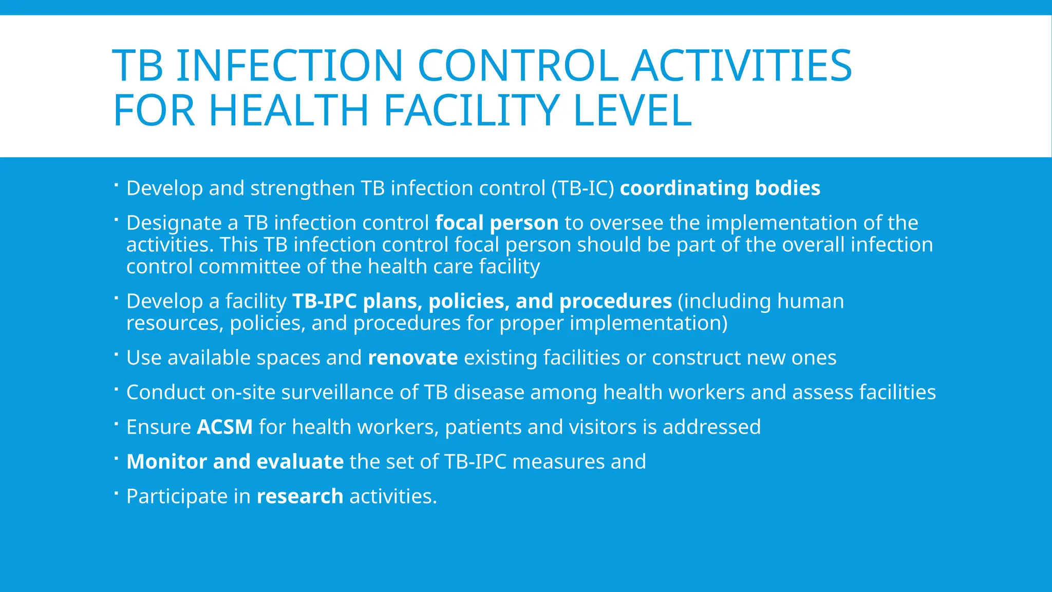 Tuberculosis in IC, case identification & control measures | PPTX