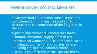 Tuberculosis in IC, case identification & control measures | PPTX