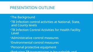 Tuberculosis in IC, case identification & control measures | PPT