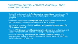 Tuberculosis in IC, case identification & control measures | PPT