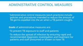 Tuberculosis in IC, case identification & control measures | PPT