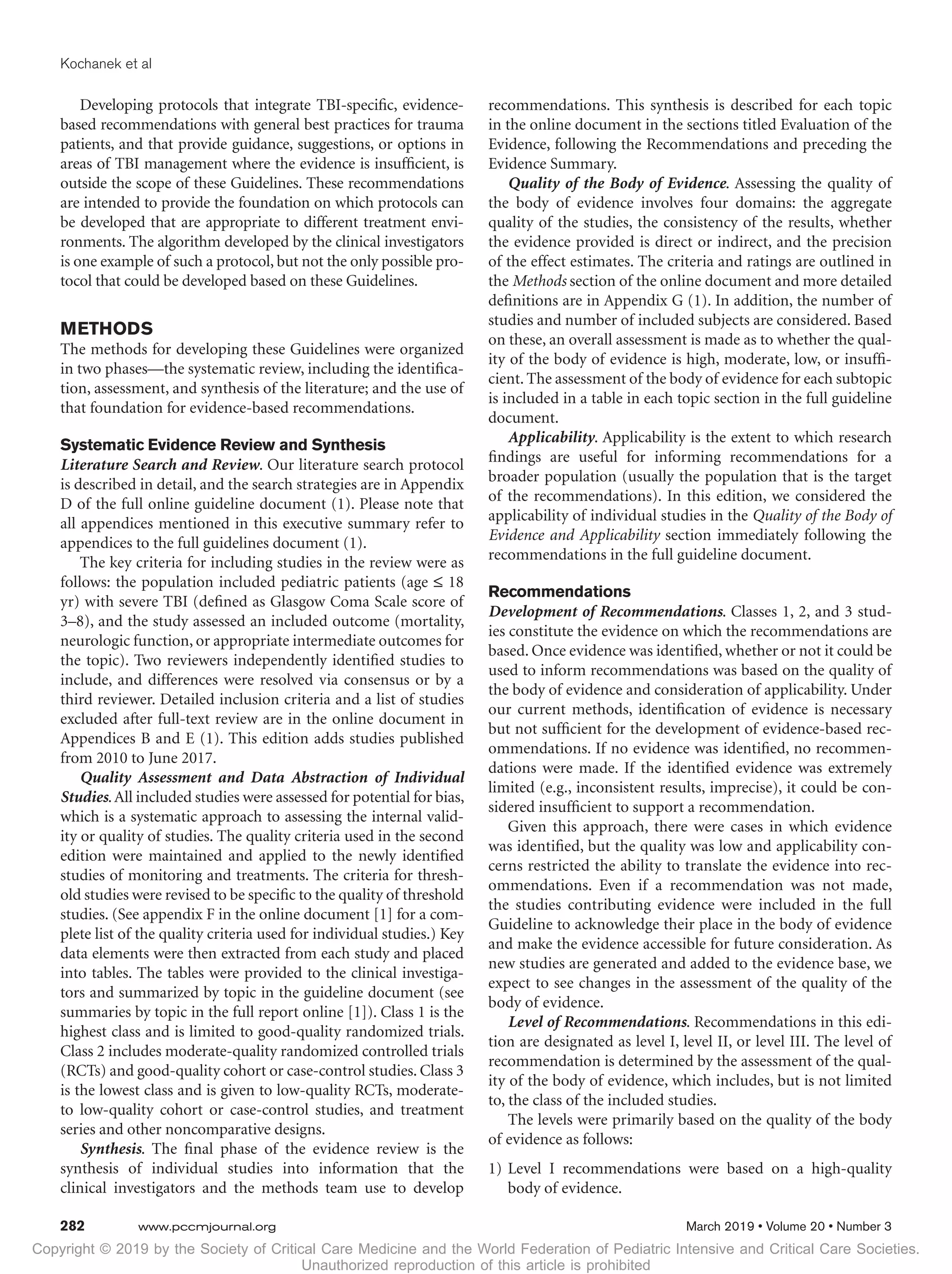 Tbi child. btf guideline | PDF