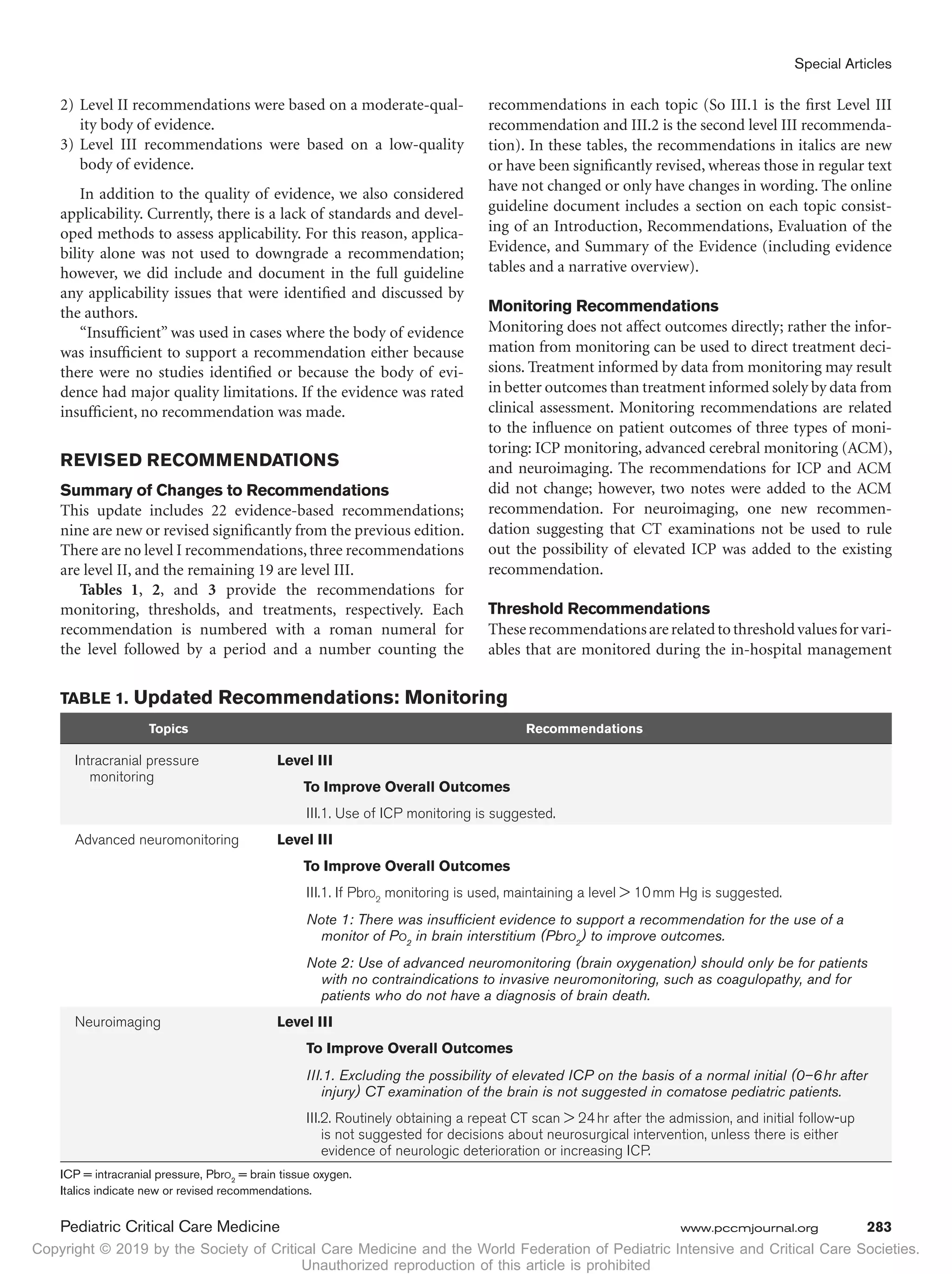 Tbi child. btf guideline | PDF