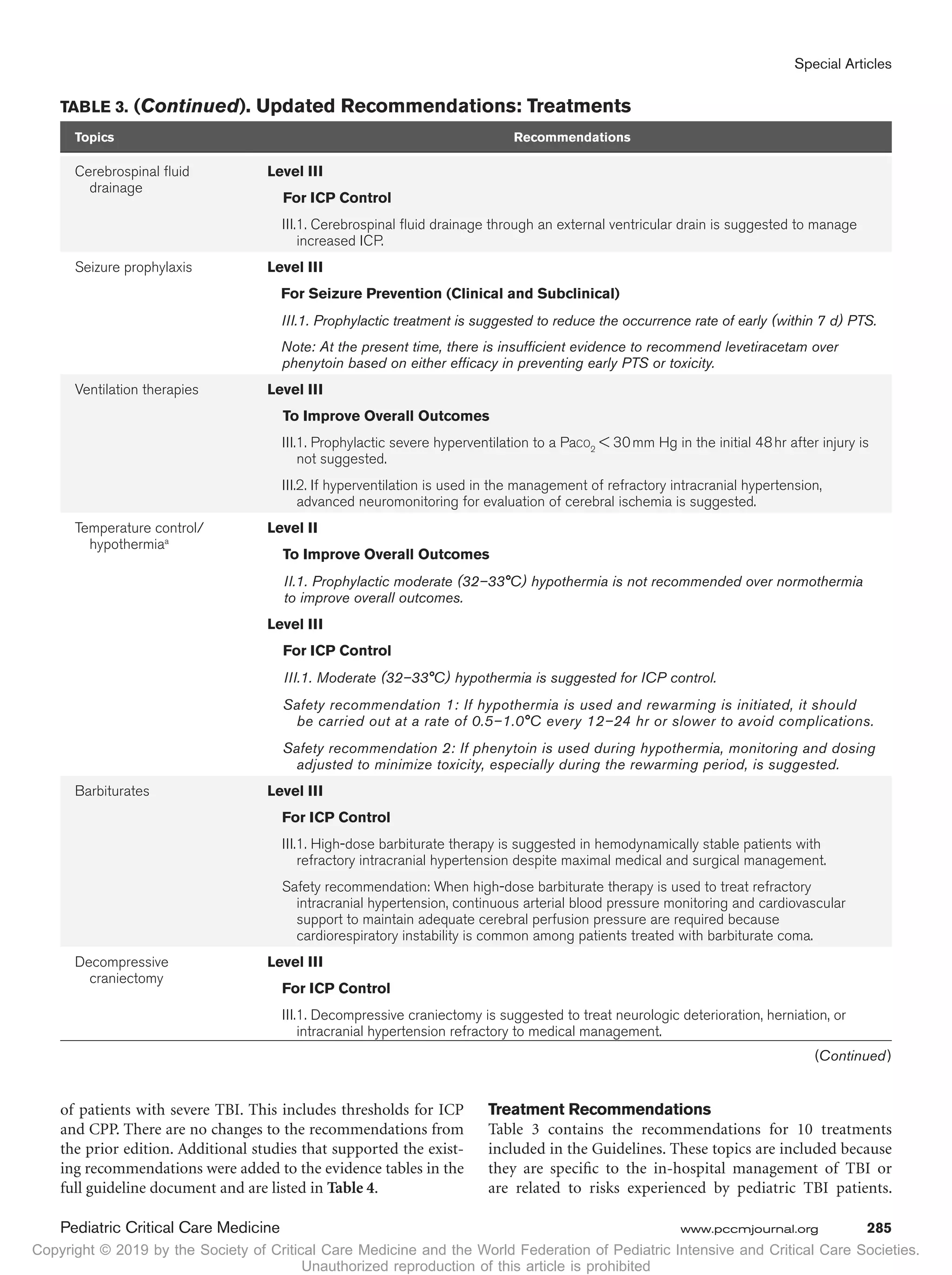 Tbi child. btf guideline | PDF