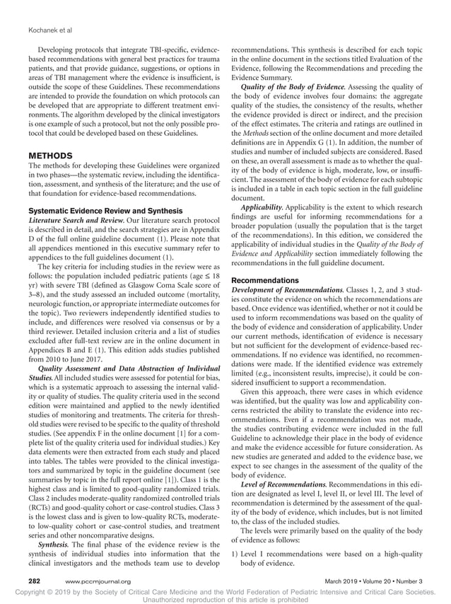 Tbi child. btf guideline | PDF