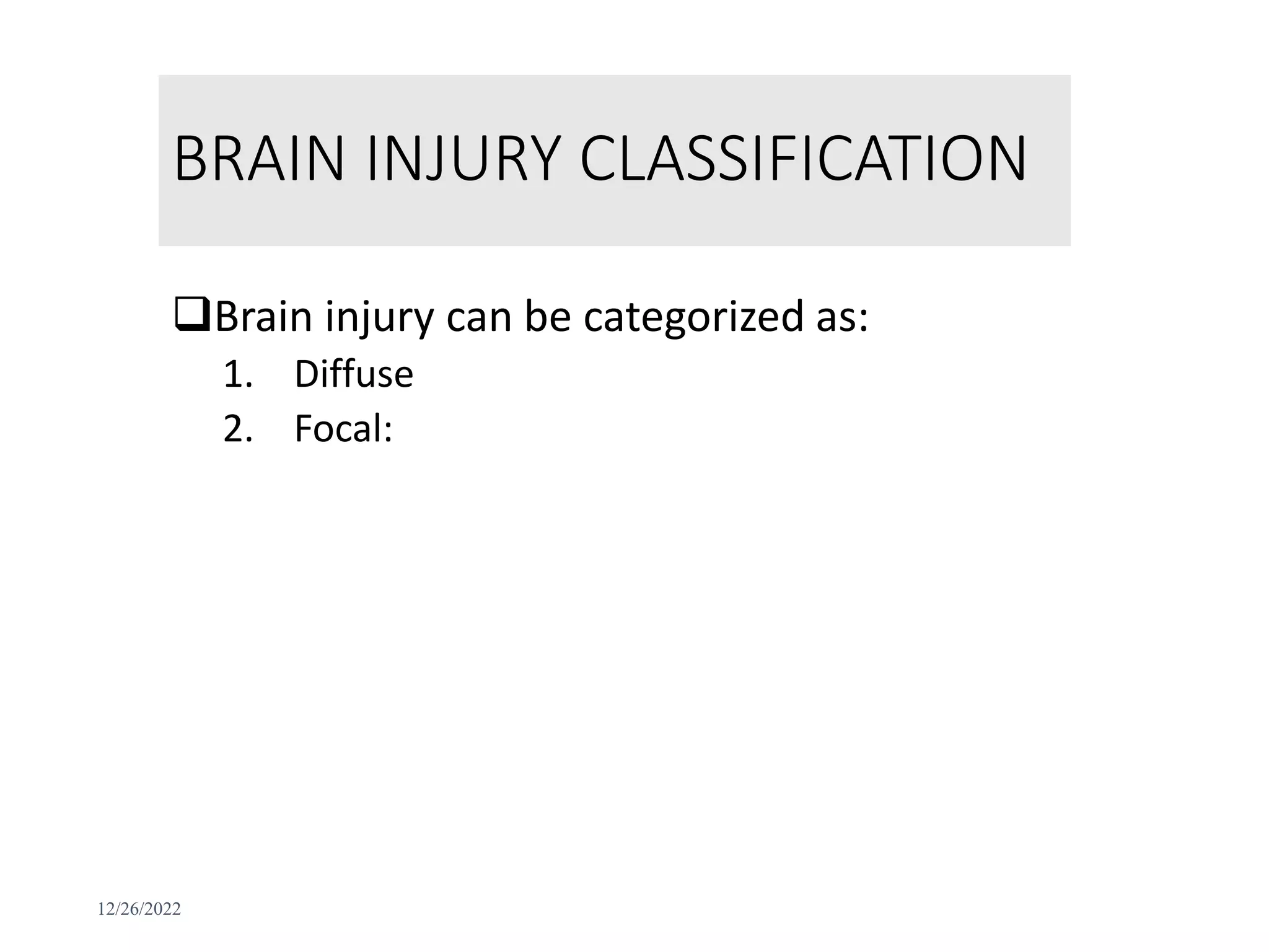 TBI IN PEDIATRICS .pptx | Death, Injury, or Military Conflict ...