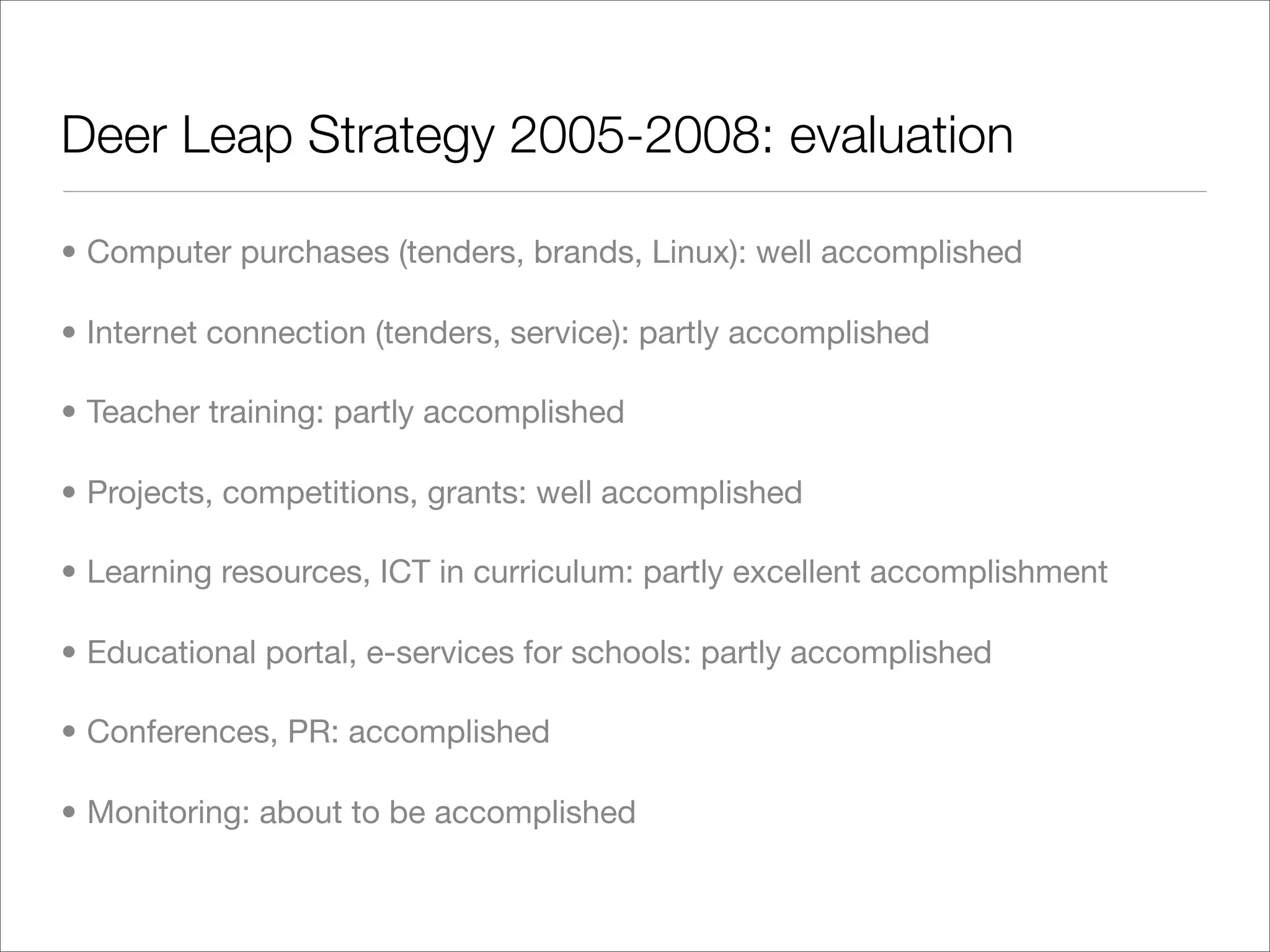 Deer Leap Strategy workshop | PDF