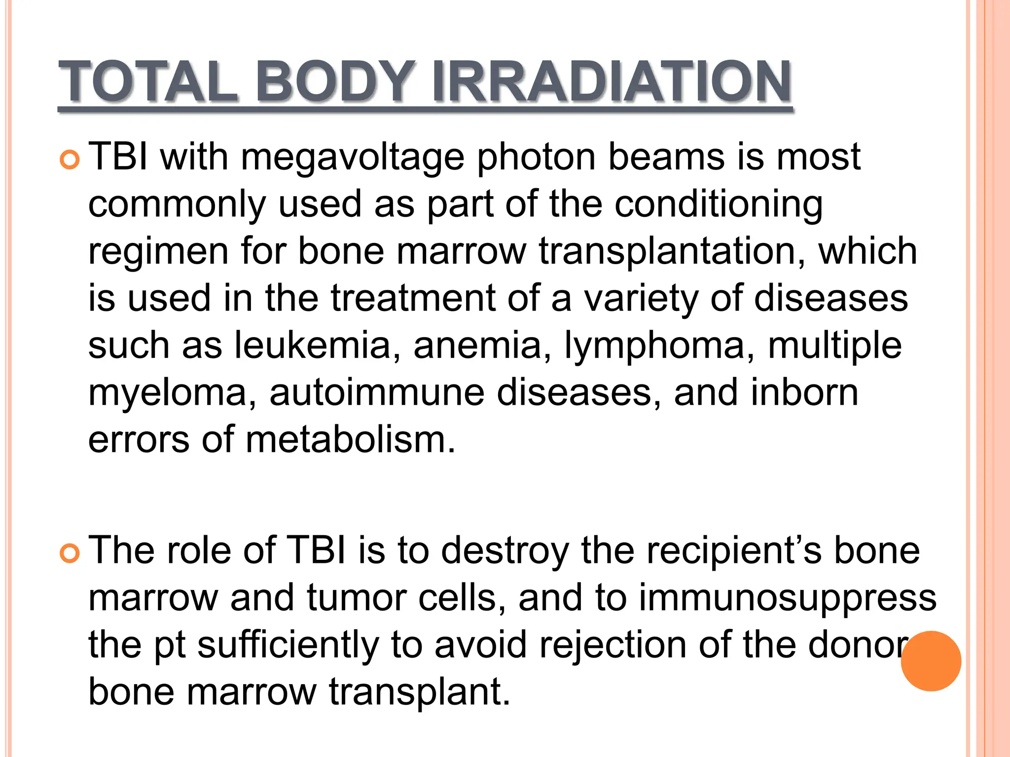 Total body irradiation ppt for radiology.pptx