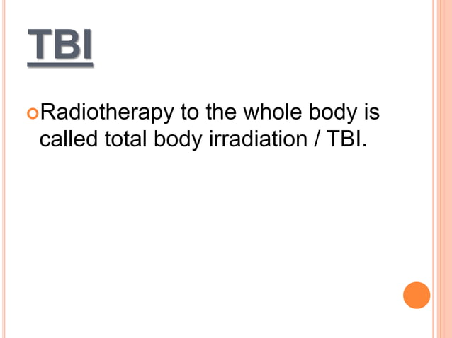 Total Body Irradiation Ppt For Radiology Pptx