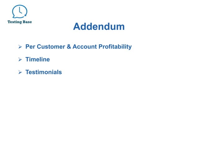 Texting Base Investor Deck | PPT