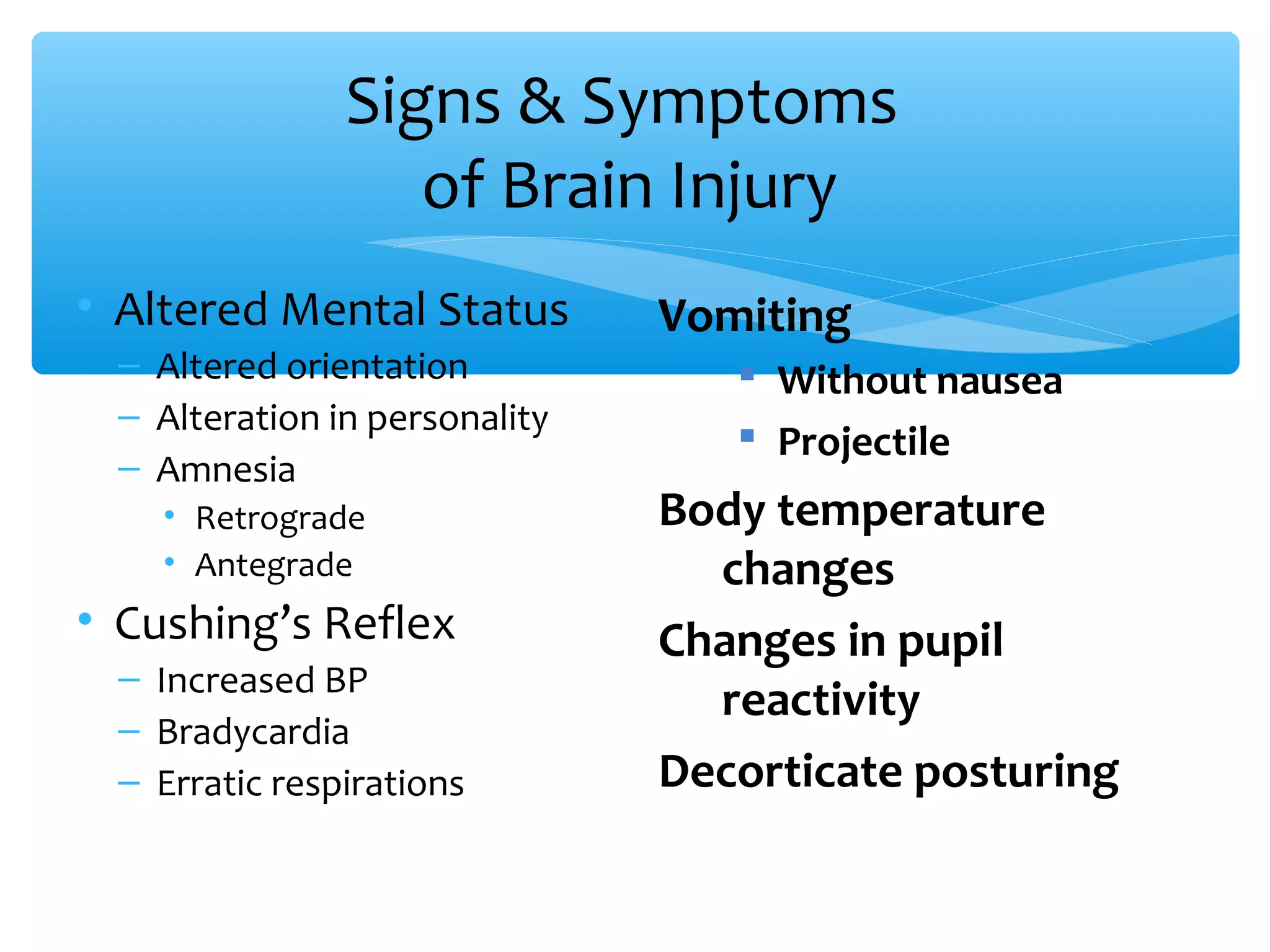 Traumatic Brain Injury: Approach | PPT