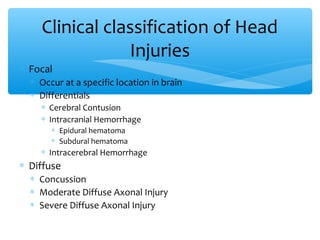 Traumatic Brain Injury: Approach | PPT