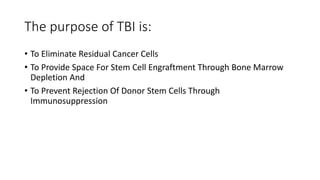 Total Body Irradiation (TBI) Planning | PPTX