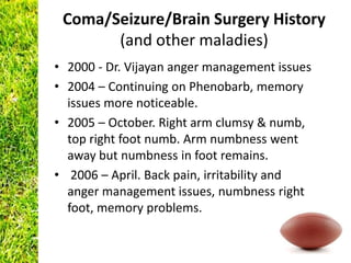 George Visger's Personal Story on Traumatic Brain Injuries in Football ...