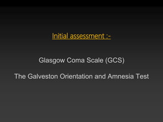 Traumatic Brain Injury (TBI) | PPTX