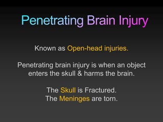 Traumatic Brain Injury (TBI) | PPTX