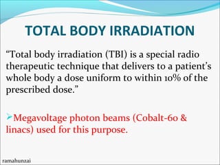 Total body irradiation | PPT