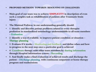 Traumatic brain injury Rehabilitation Pathway | PPT