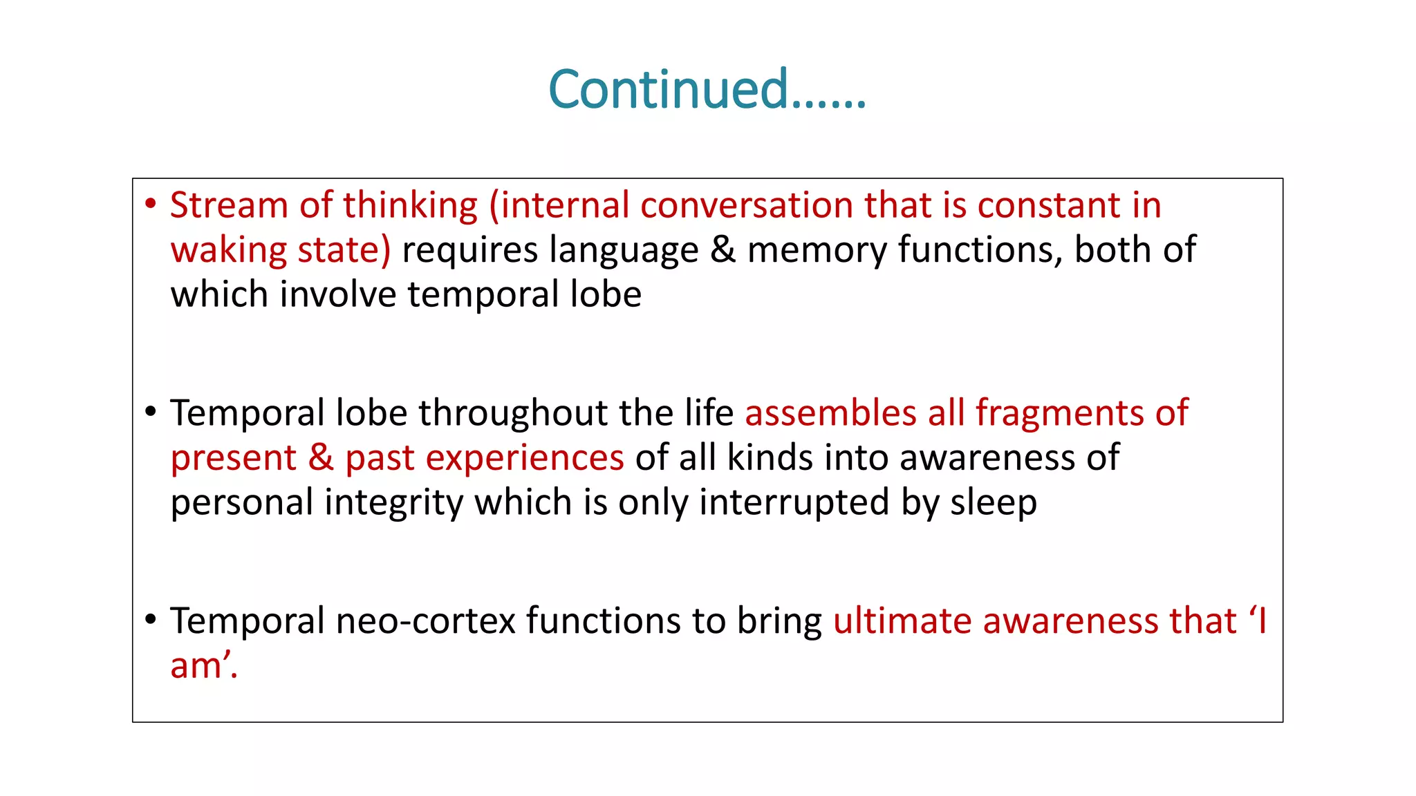 Traumatic Brain Injury to temporal lobe and cognitive rehabilitation | PPT