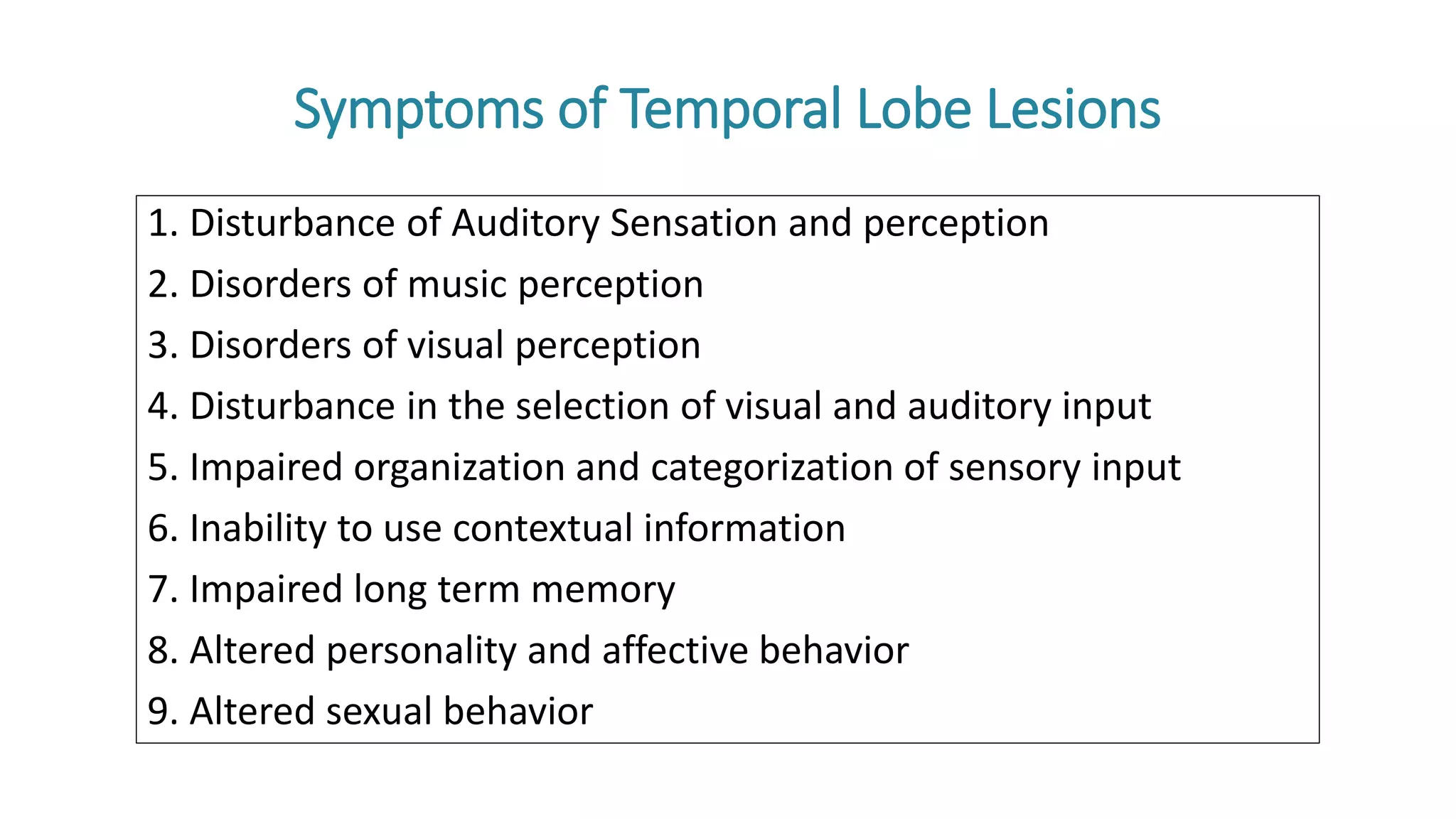 Traumatic Brain Injury to temporal lobe and cognitive rehabilitation | PPT