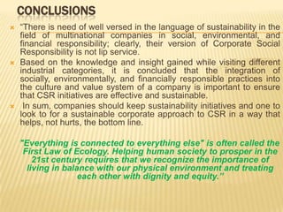 Tbl corporate social responsibility ramya | PPT