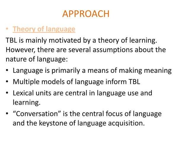 TBL (Task based learning) | PPT