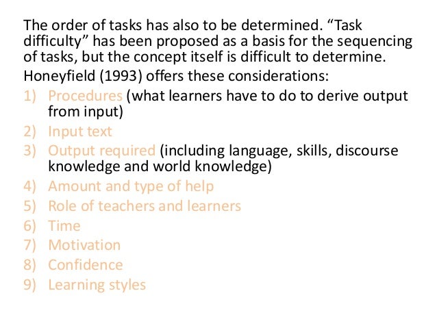 TBL (Task based learning)
