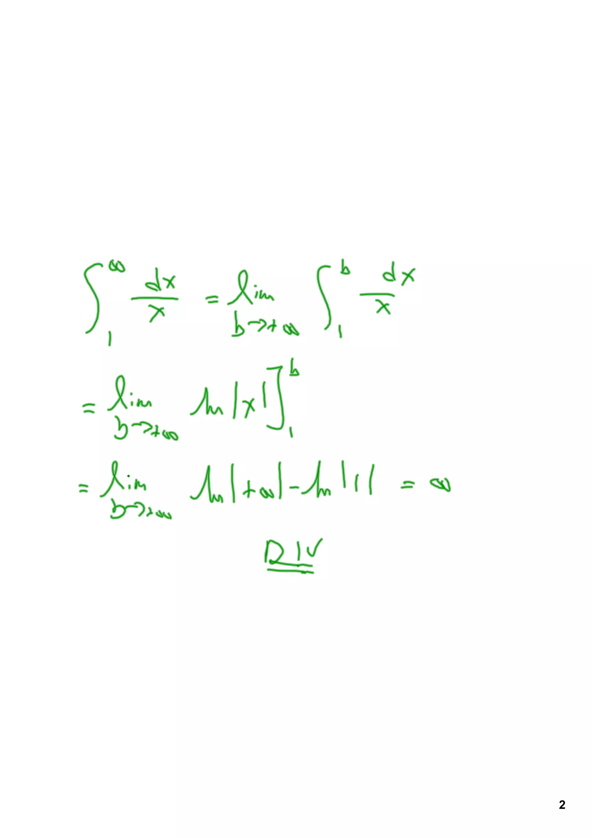 AP Calculus BC: 10-01 Improper Integrals | PDF