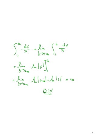 AP Calculus BC: 10-01 Improper Integrals | PDF