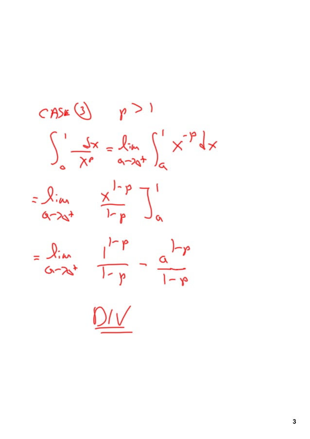 AP Calculus BC: 10-02 p-Integrals! | PDF | Education