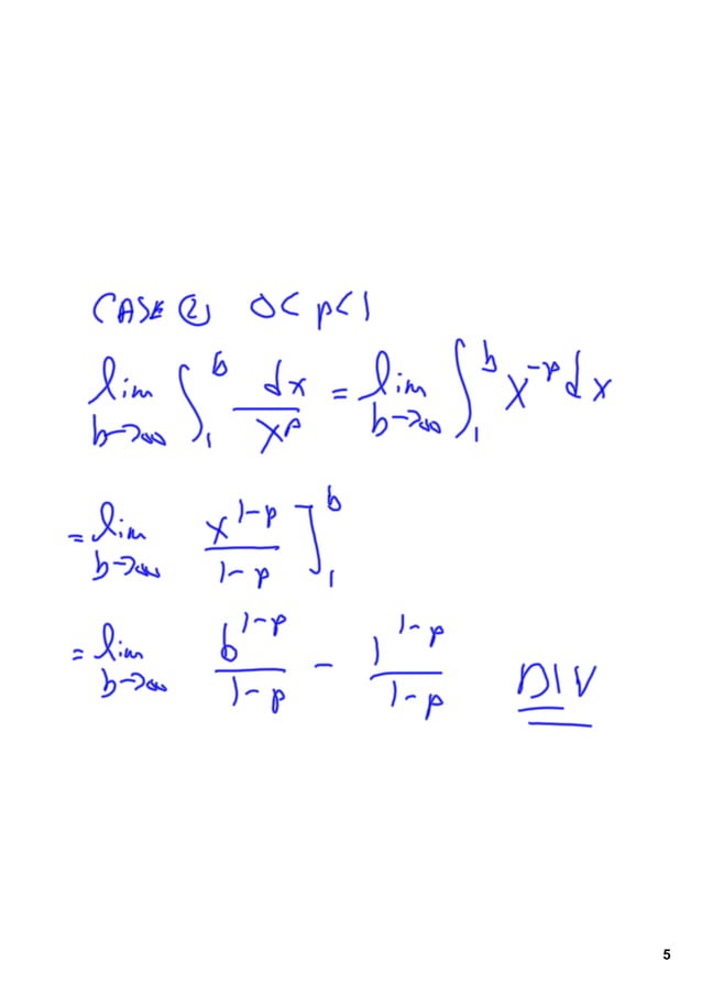 AP Calculus BC: 10-02 p-Integrals! | PDF | Education