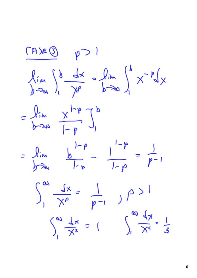 AP Calculus BC: 10-02 p-Integrals! | PDF | Education