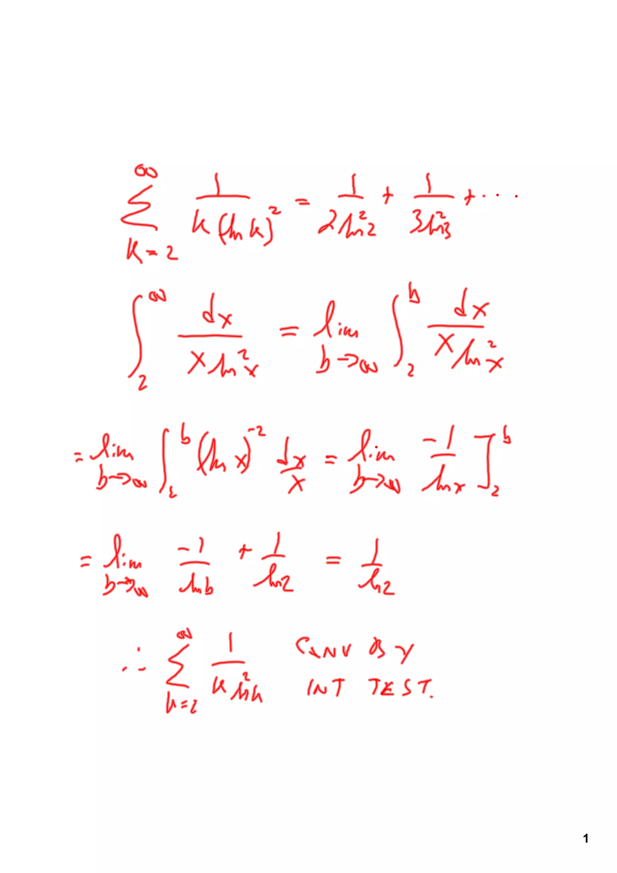 BC Calculus 10-4 Integral Test and p-series | PDF