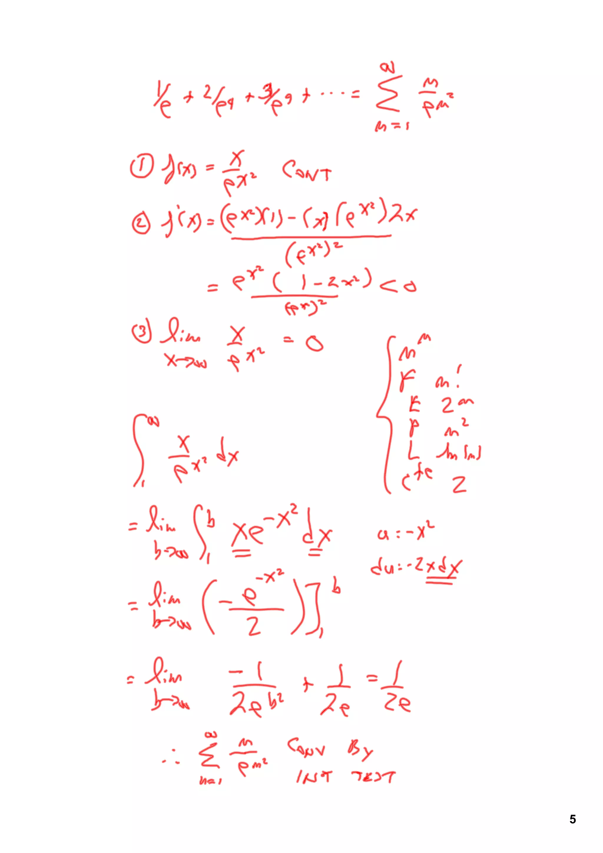 AP Calculus BC: 10-04 Integral Test for Covergence of Series with all ...