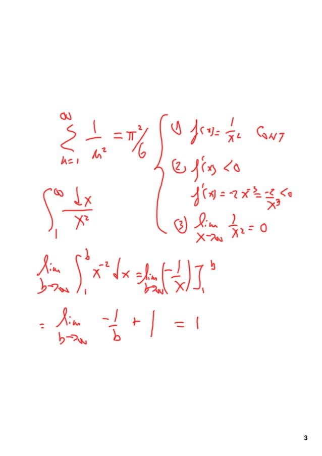 AP Calculus BC: 10-04 Integral Test for Covergence of Series with all ...