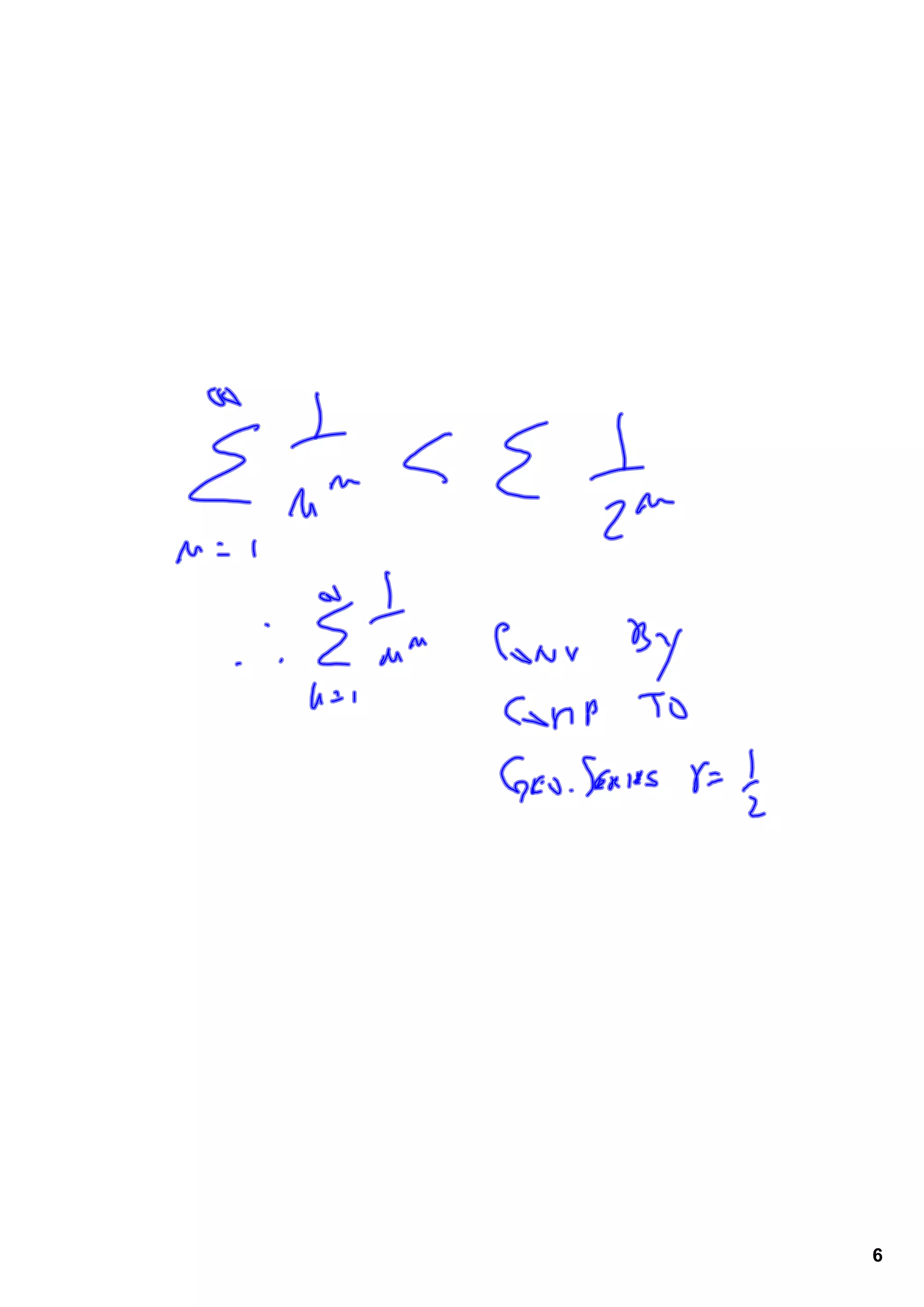 AP Calculus BC: 10-05: Comparison Test for Convergence of Series with ...