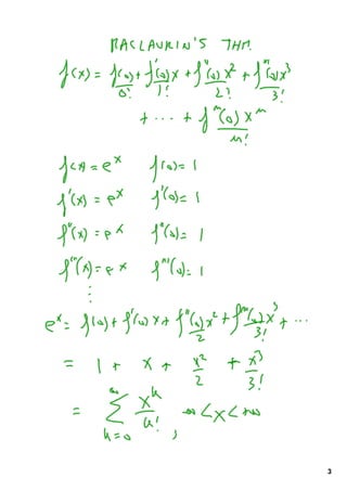 AP Calculus BC: 11-01 Intro to MacLaurin Power Series | PDF