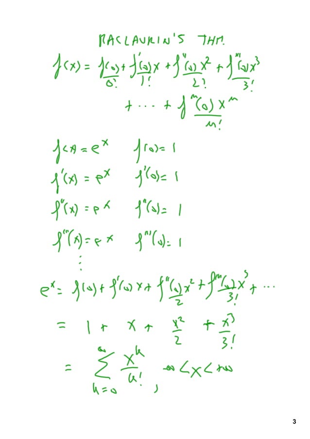 AP Calculus BC: 11-01 Intro to MacLaurin Power Series | PDF
