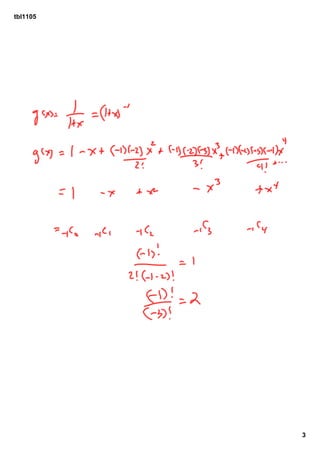 AP Calculus BC: 11-05 Binomial Power Series | PDF