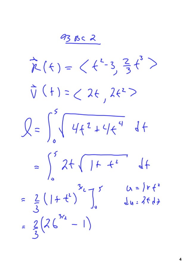 Ap Calculus Bc 12 02 Vector Valued Functions Pdf
