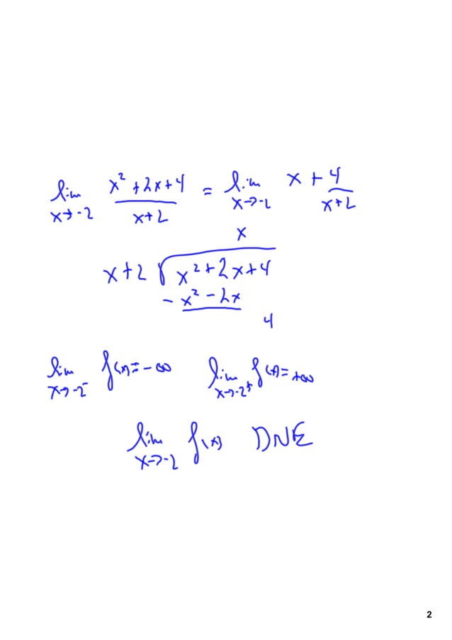 preCalculus Unit 02-01 Limits | PDF