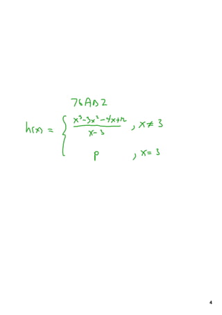 Calculus 2.2 Continuity, Intermediate Value Theorem, Min Max Theorem | PDF