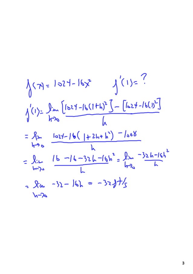 Intro to Calculus in preCalculus 2-3: Definition of the Derivative | PDF
