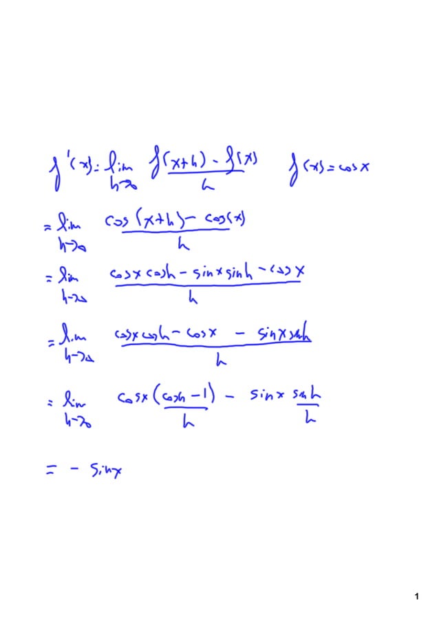 Calculus 204 Definition Of The Derivative Ii Pdf Physics Science