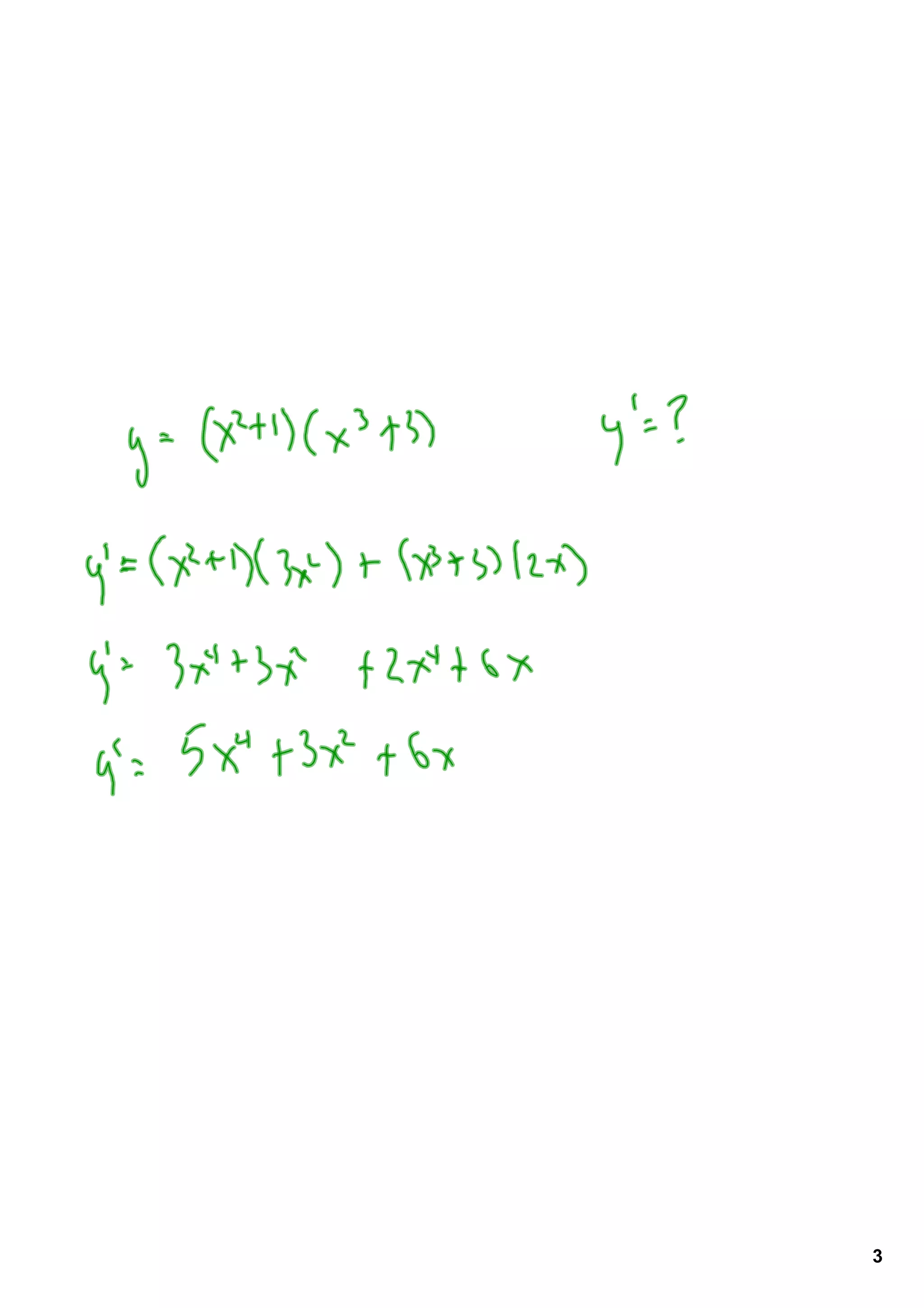 preCalculus: Intro to Calculus 3-2 Quotient Rule! | PDF