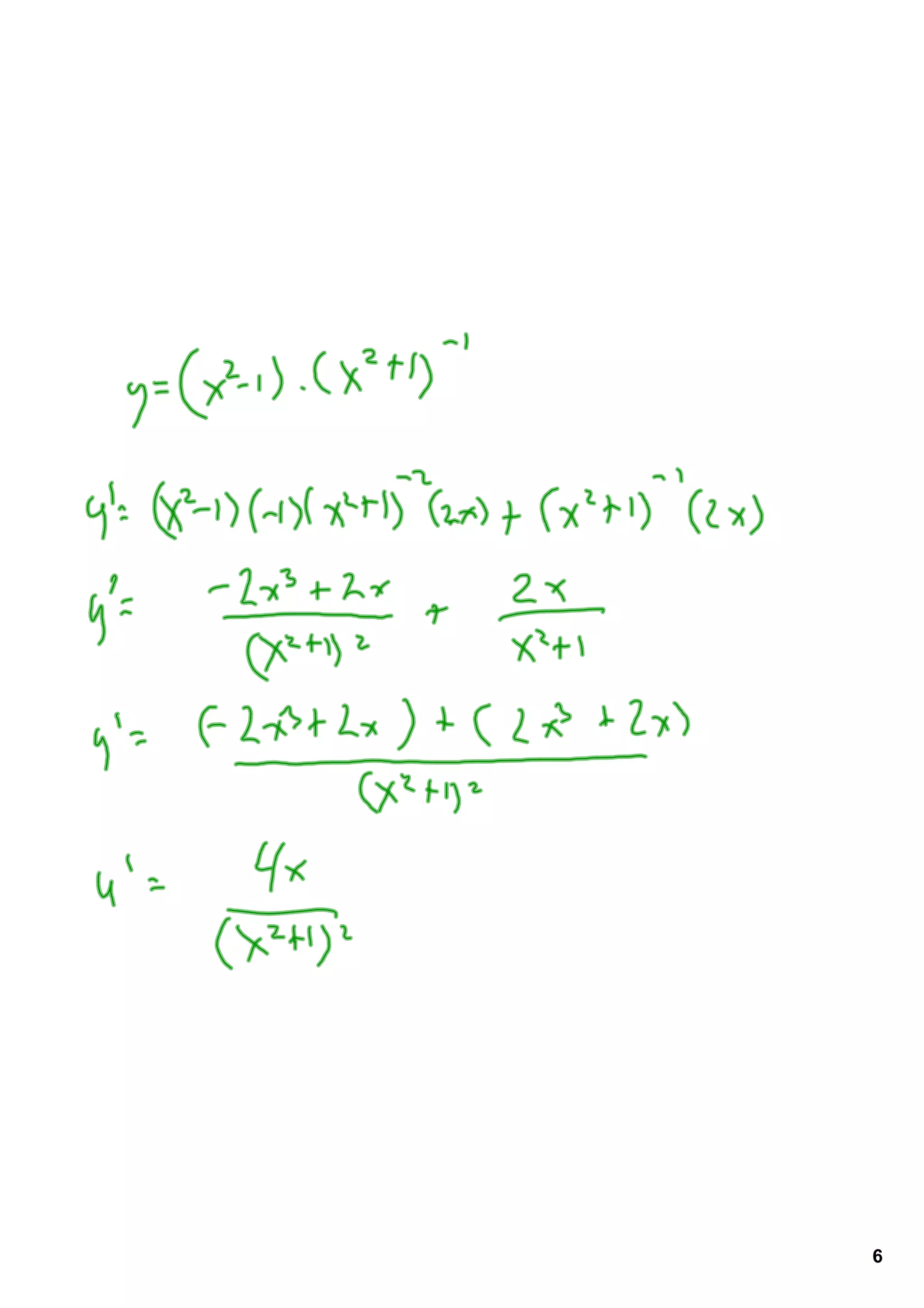 preCalculus: Intro to Calculus 3-2 Quotient Rule! | PDF