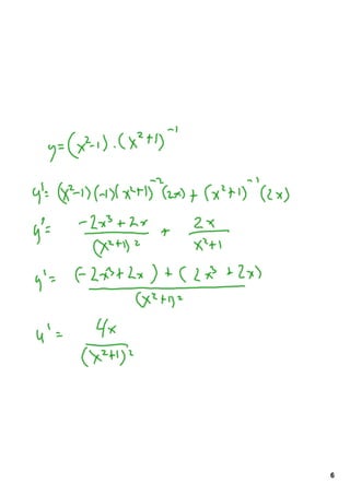 preCalculus: Intro to Calculus 3-2 Quotient Rule! | PDF