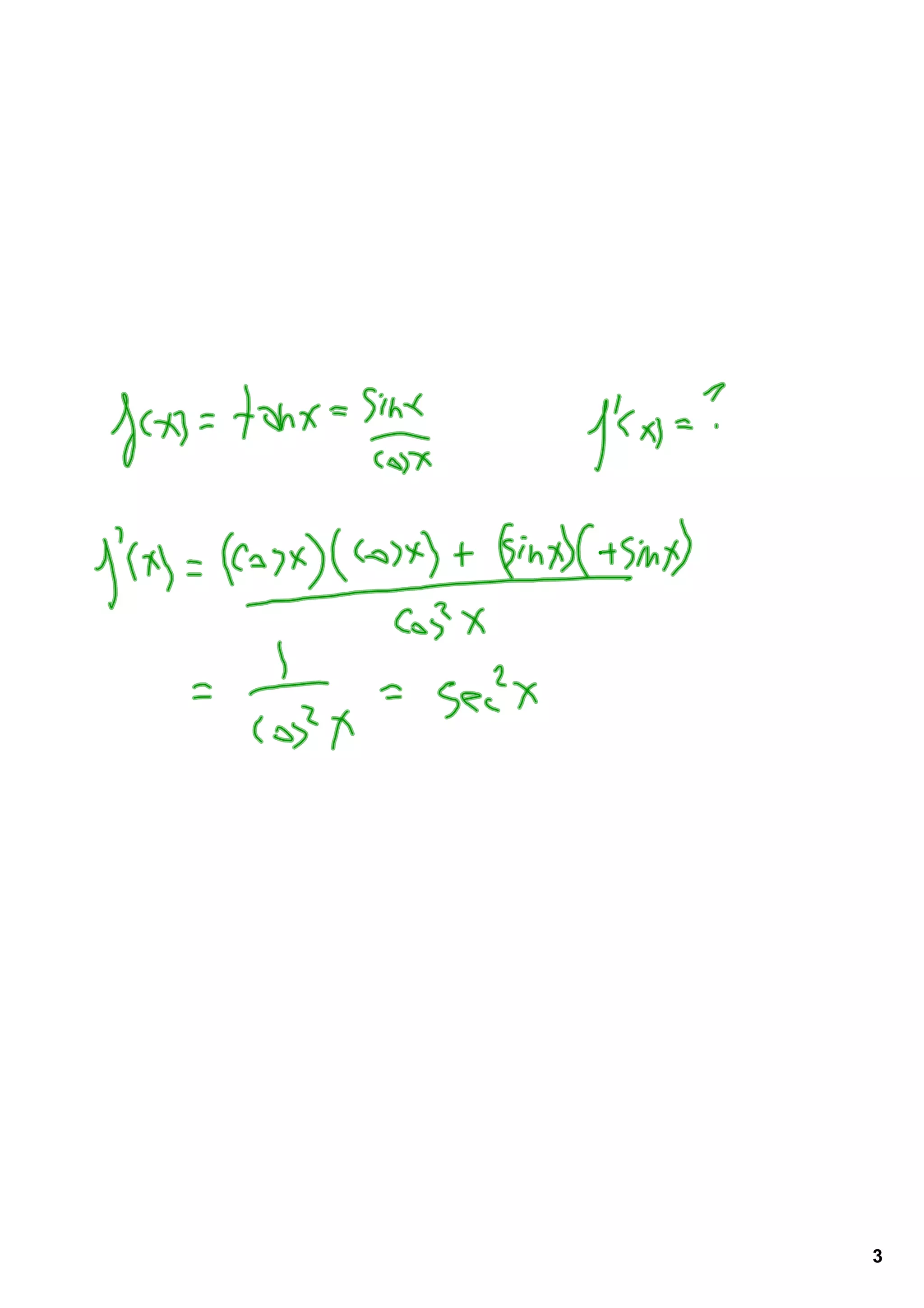 Calculus 303 High Order Derivatives and Trigonometry | PDF