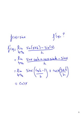 Calculus 303 High Order Derivatives and Trigonometry | PDF